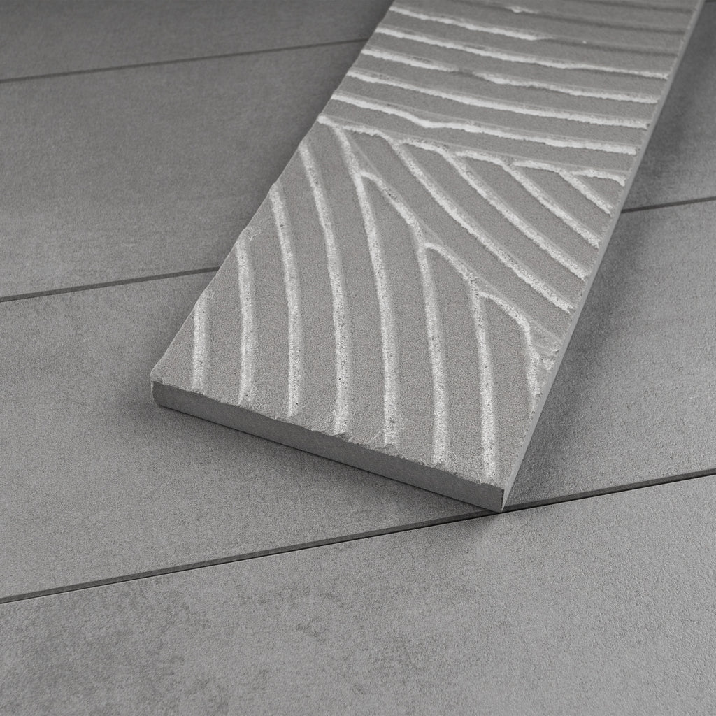 TULE-PLS LE LEGHE - Platino Gray Grey Subway Tile 3 in. x 12 in Porcel ...