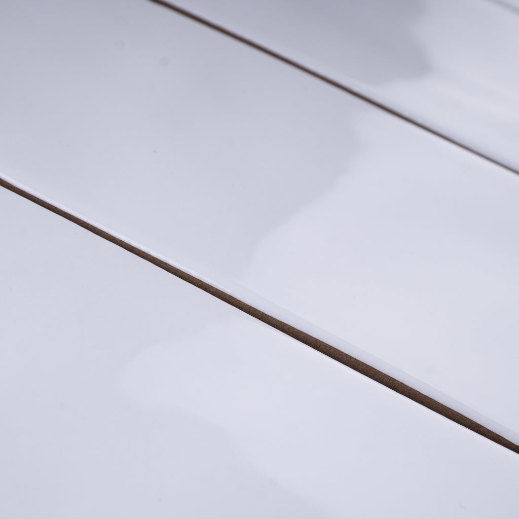 BO-WH-SW38- BORGO 2.6x7.9 White Polished Porcelain Subway Tile Wall an ...