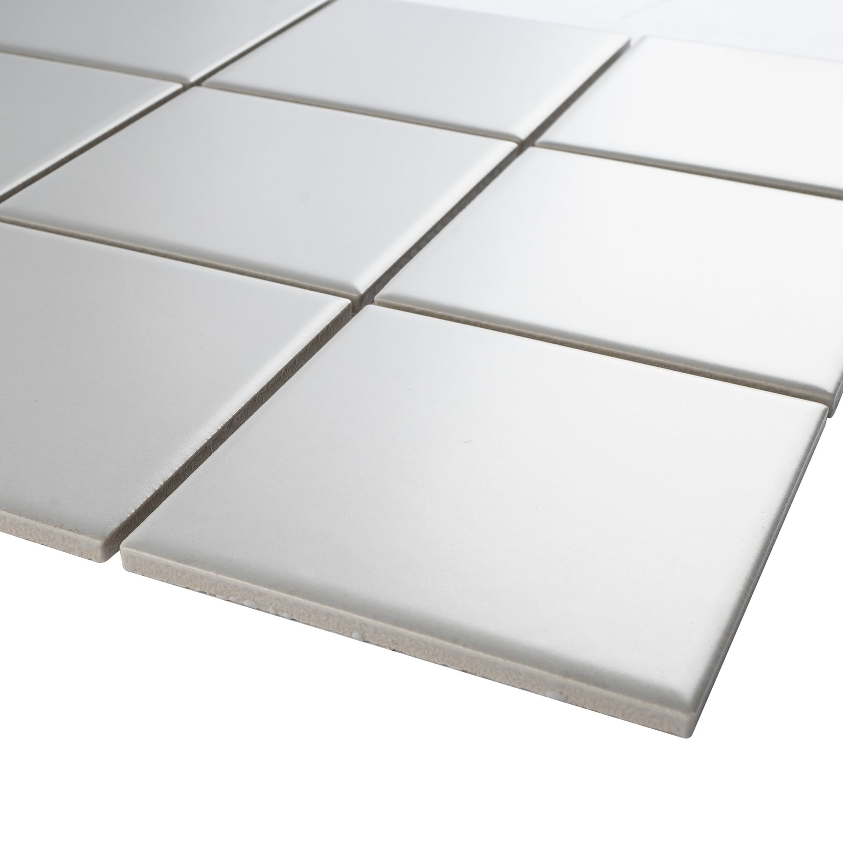 TPMG-12 4x4 Grey Porcelain Tile - Square Grey Porcelain Mosaic Tile ...
