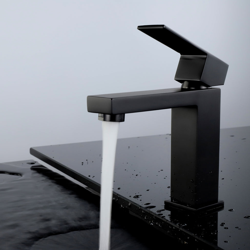 F6001-03 Luende Modern Single-Handle Bathroom Faucet (mat black) – Tile ...