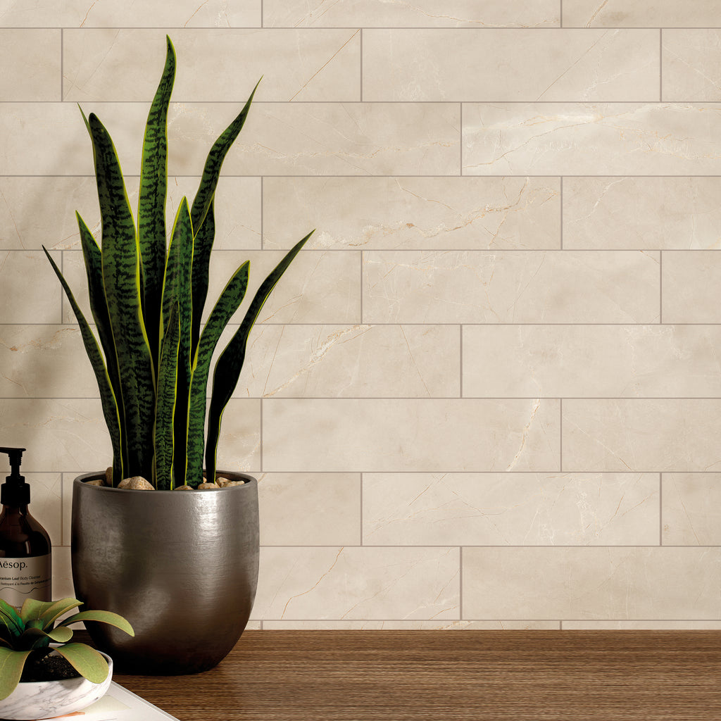PU-BE-SW Pulpis Beige 3"x13" Subway tile Porcelain Wall and Floor Tile ...