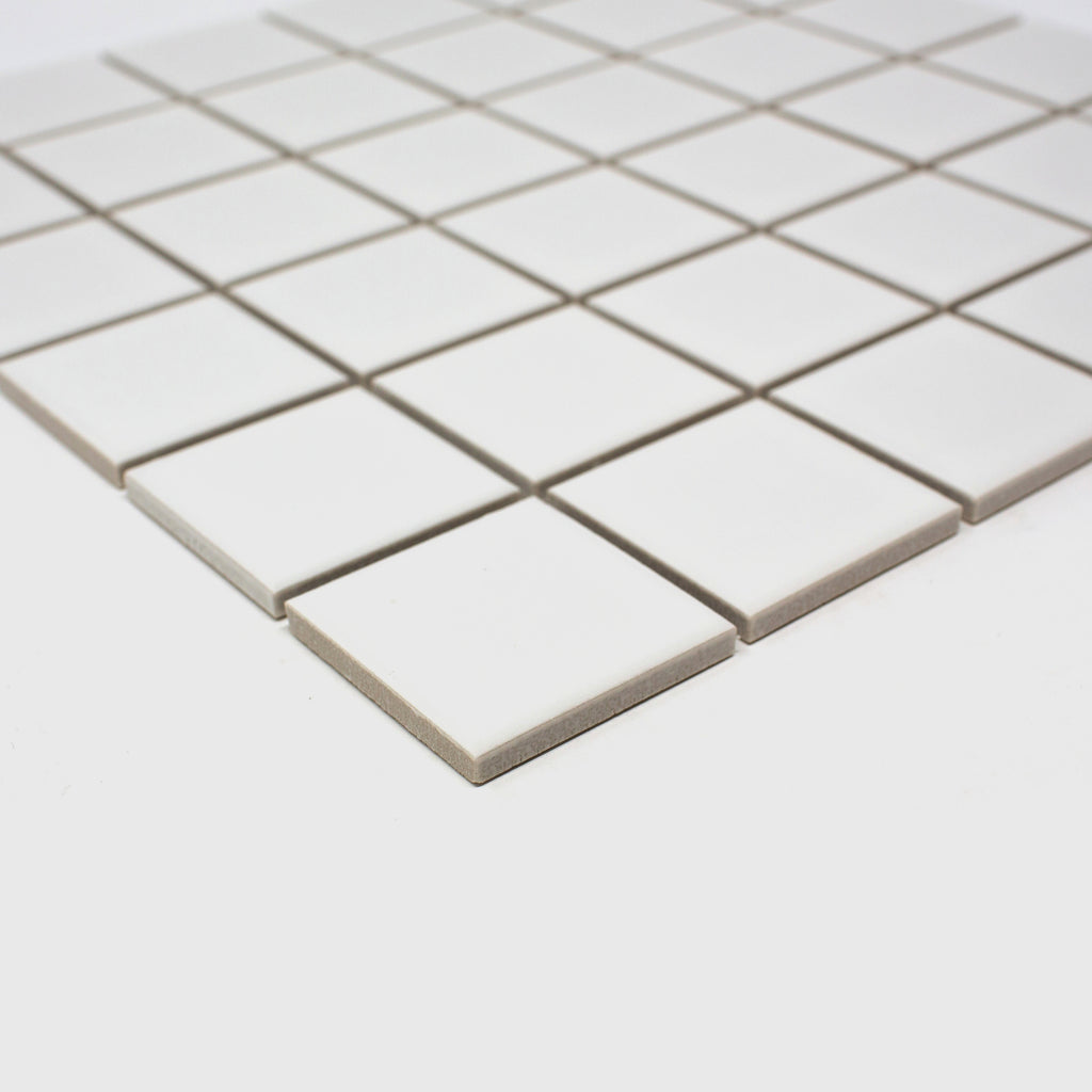 TPMG-08 2x2 White Porcelain - Square White Porcelain Mosaic Tile - Tile ...