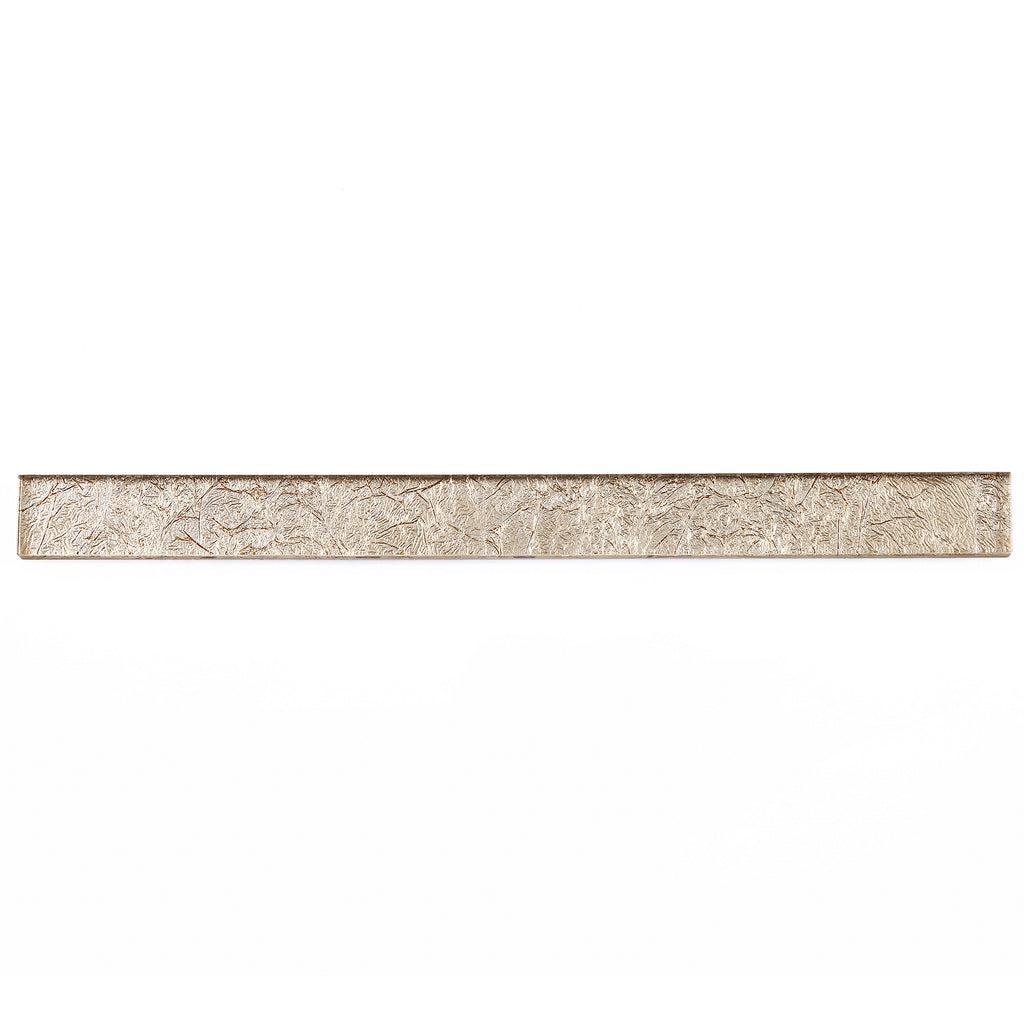 TCLING-18 Gold Foil Glass Pencil Liner Trim Wall Tile Border 1"x12", 1 ...